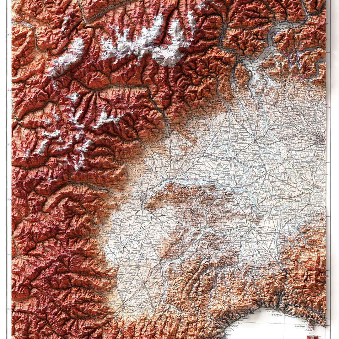 Topographic shaded relief maps | VizCart by VizArt