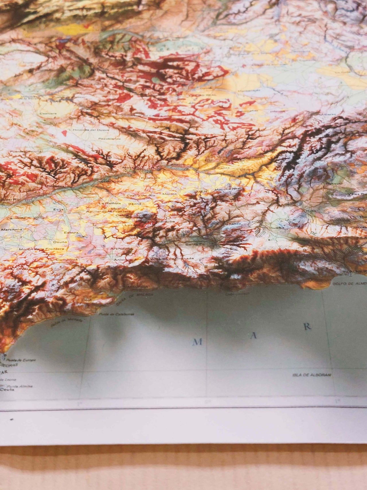 Rome (Italy), Topographic map - 1931, 2D fine art printed shaded relief ...