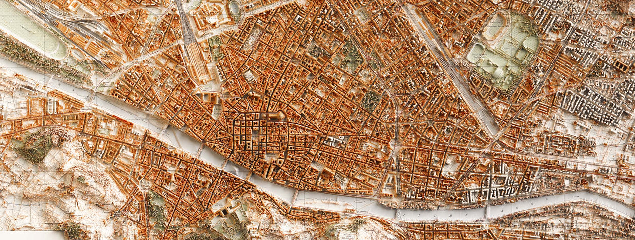 City shaded relief maps | VizCart by VizArt