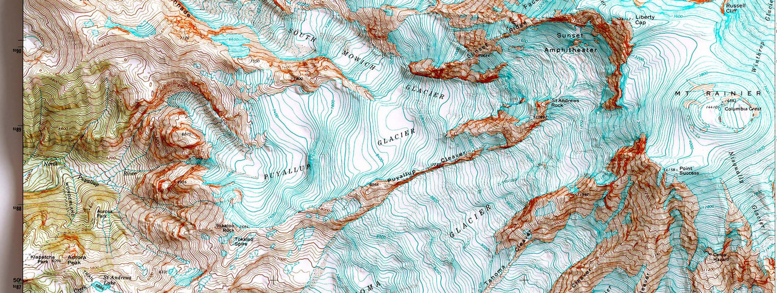 Topographic shaded relief maps | VizCart by VizArt