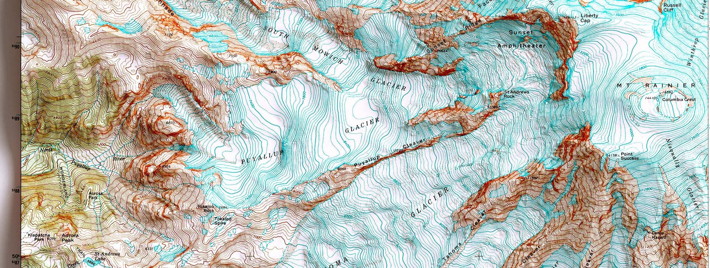Topographic shaded relief maps | VizCart by VizArt