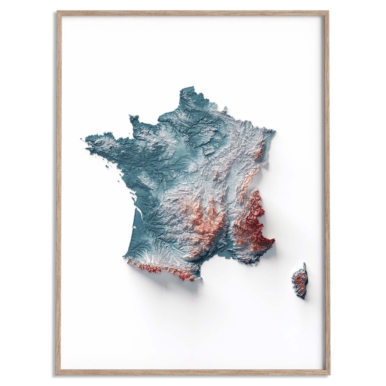 Hypsometric shaded relief maps | VizCart by VizArt