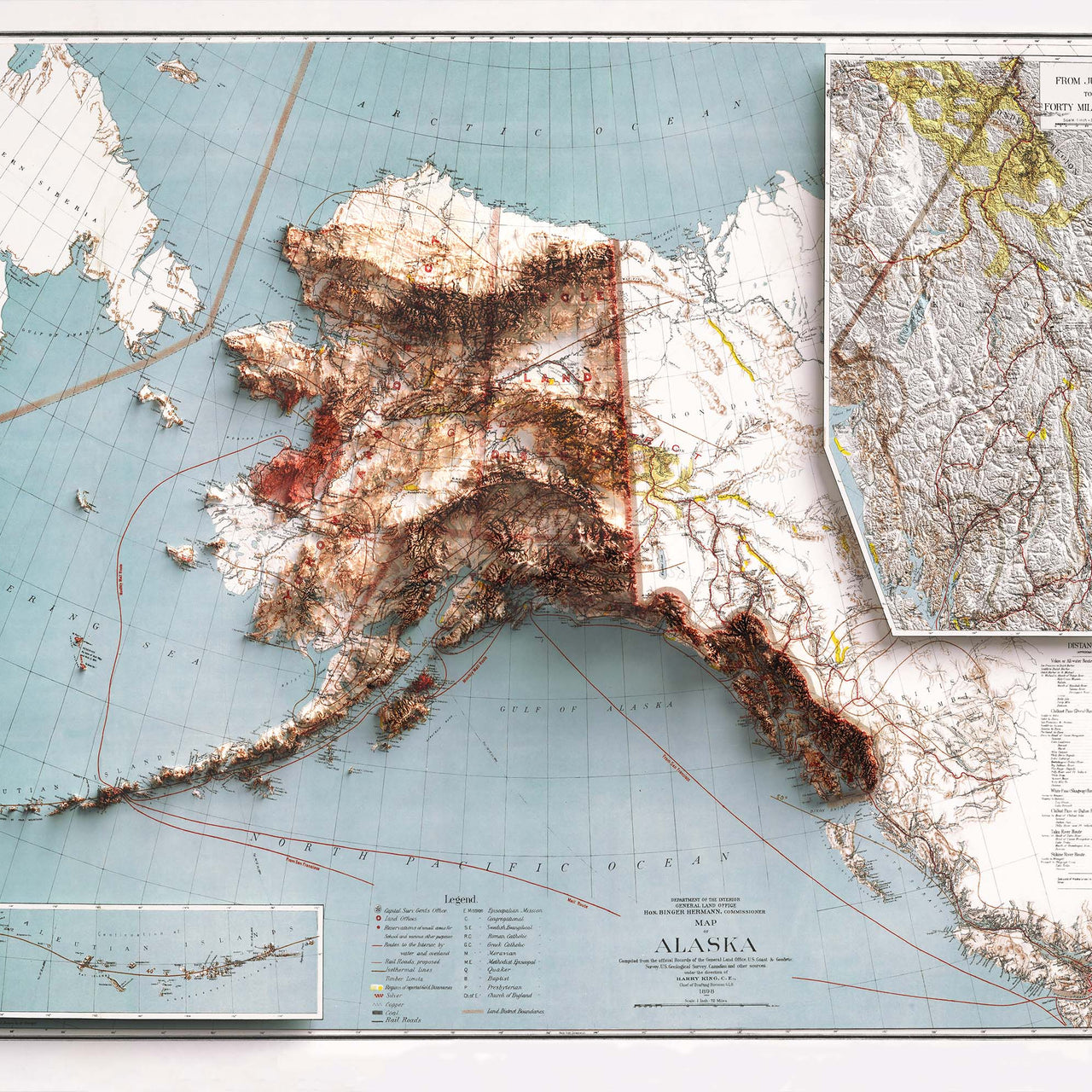 North America shaded relief maps | VizCart by VizArt